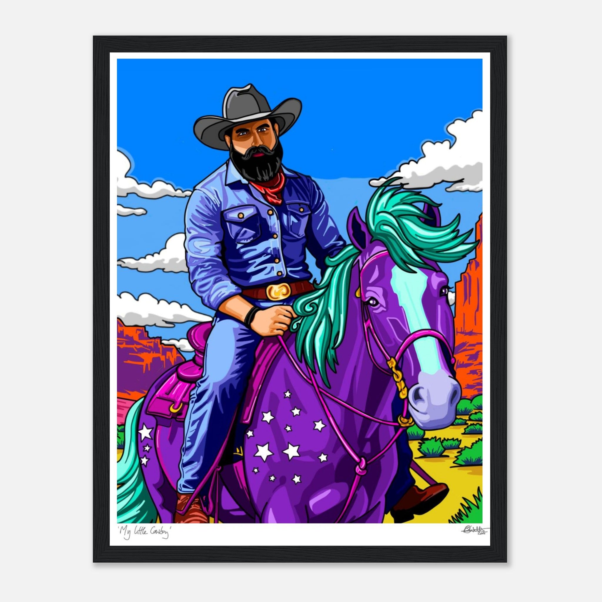 My Little Cowboy (2025) by FATPIGEONART – The Rainbow Collective